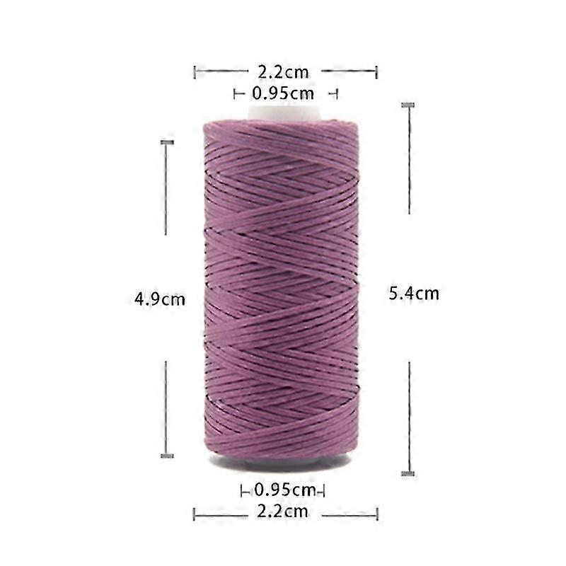 50M Leather Waxed Thread 150D 1mm Flat Waxed Sewing Line Hand Stitching ...