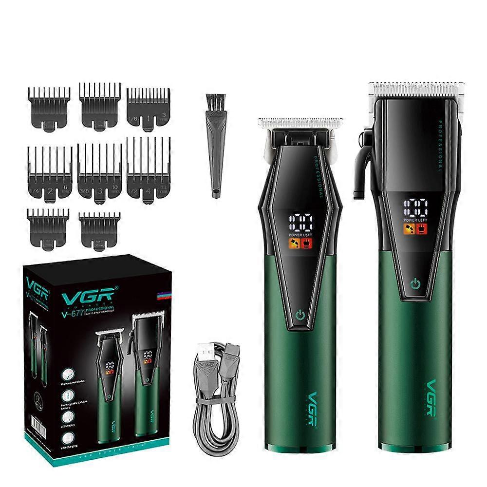 VGR V-677 LED Digital Display Electric Hair Clipper & Trimmer Set | Fruugo UK