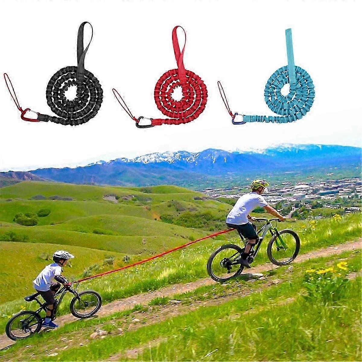 3PCS Bicycle Tow Rope Bicycle Traction Rope Mountain Bike Parent-Child ...