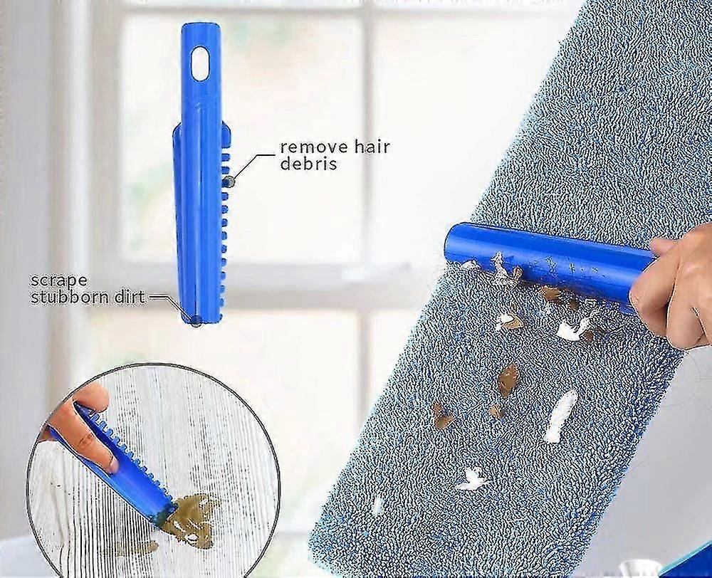Professional Microfiber Floor Mop with 3 Refill Cloths, 360 Swivel Head ...
