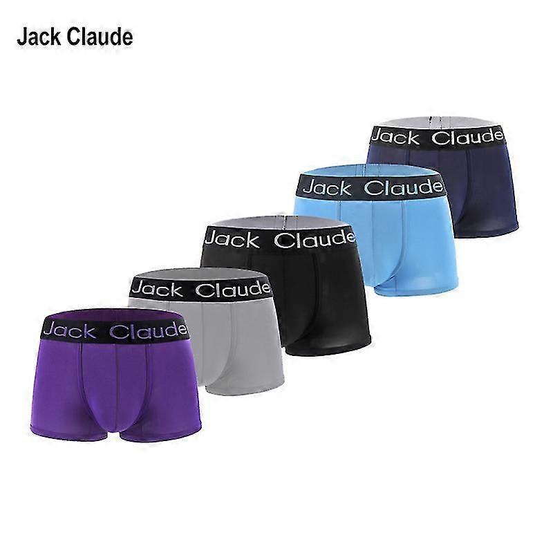 Jack Claude 5pcs Men Underwear Majtki Meskie Solid Sexy Lingerie Boxer ...
