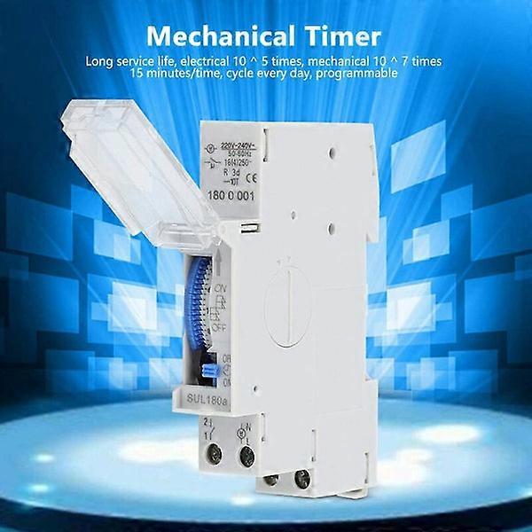 Programmable Time Switch, Mechanical Timer, 15 Minutes to 24 Hours ...