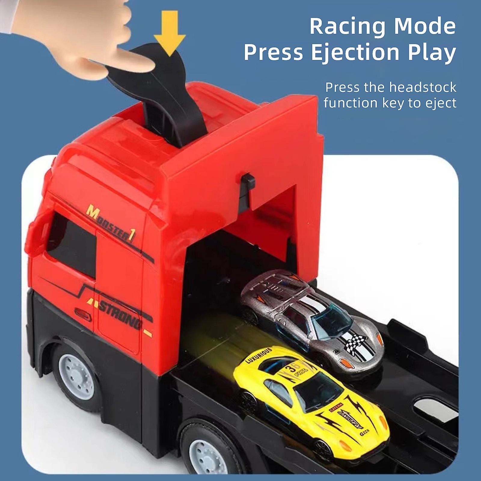 2020 Hauler Truck Carrier With 8 Mini Cars Play Set Transport Car Toys ...