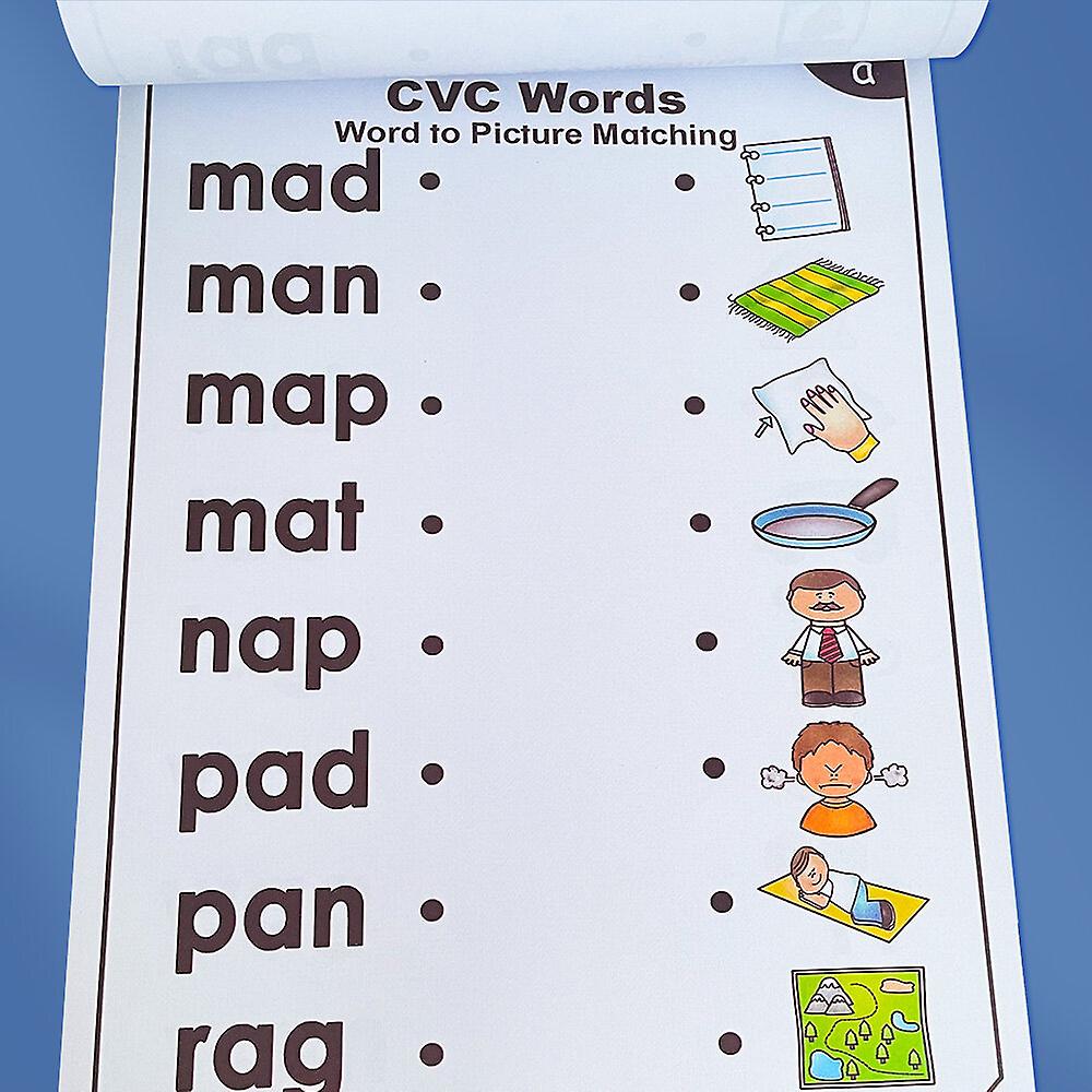 Cvc Posters Words Phonics Workbook Language Arts Skills Charts For Kids ...