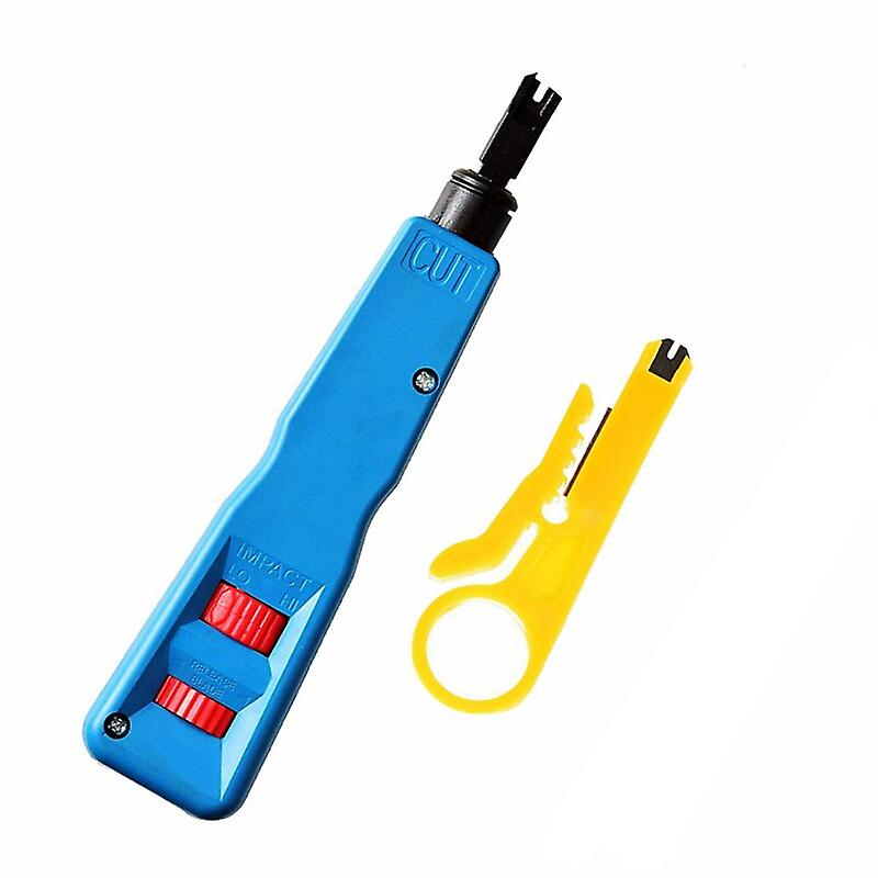 Punch down tool kit with 110 bk blade network wire stripper for rj11 ...
