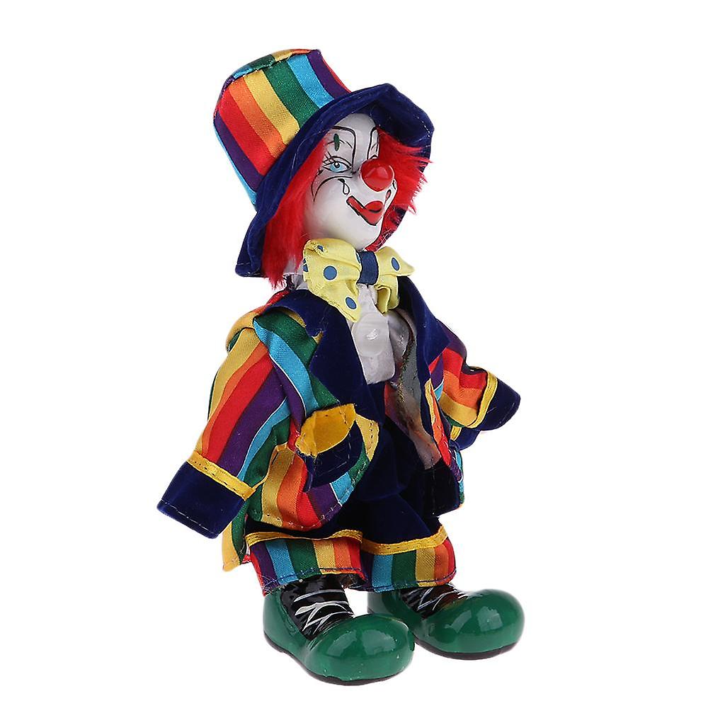 Interesting Harlequin Clown Doll With Porcelain Head Hands And Feet 7 ...