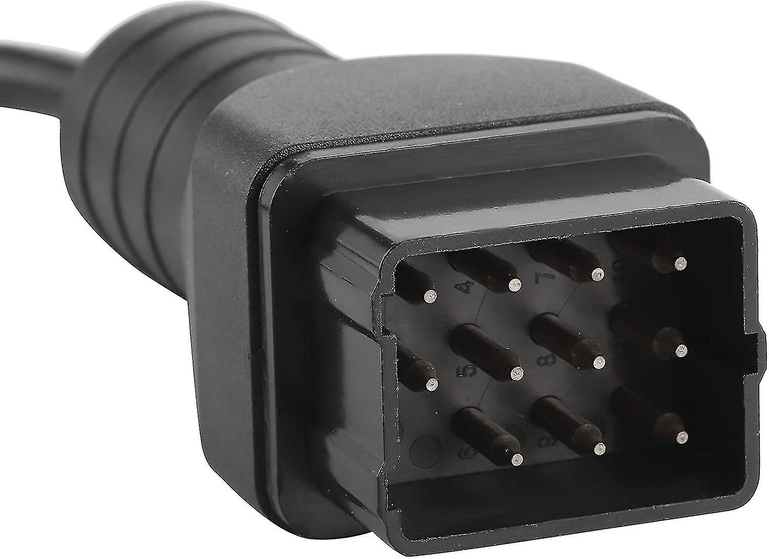 Car Cable 12 Pin To 16 Pin Obd2 Connector Adapter Extension Car ...