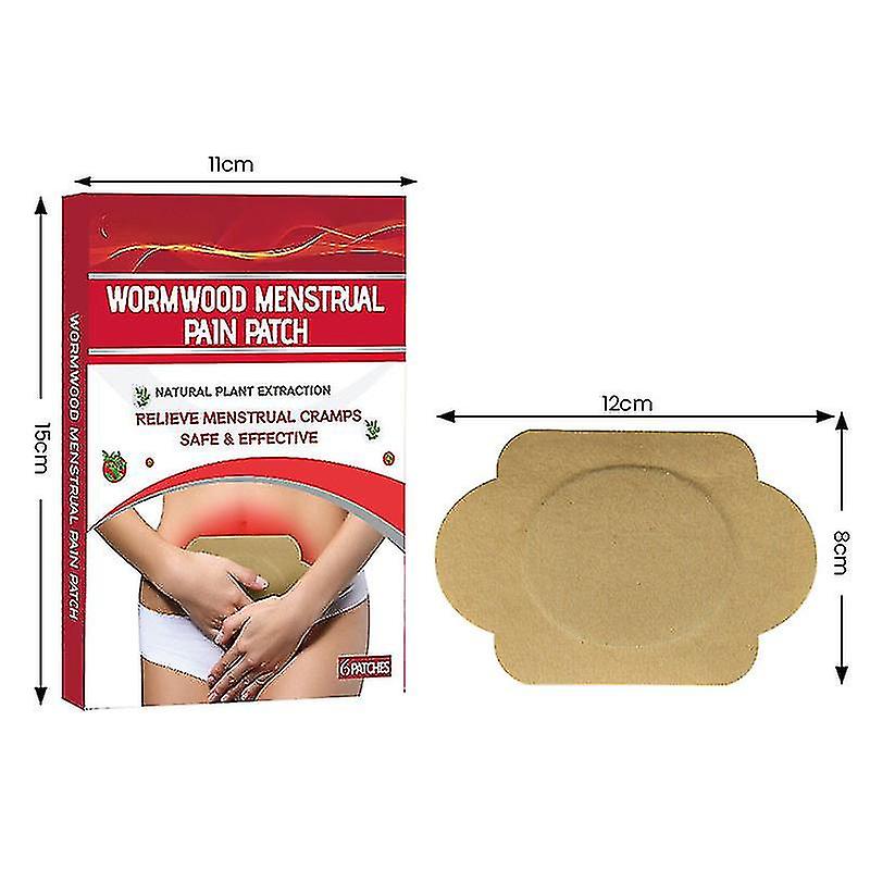 Wormwood Menstrual Pain Patch, Menstrual Heating Pad, Heat Therapy Patches For Cramps Abdomen ...