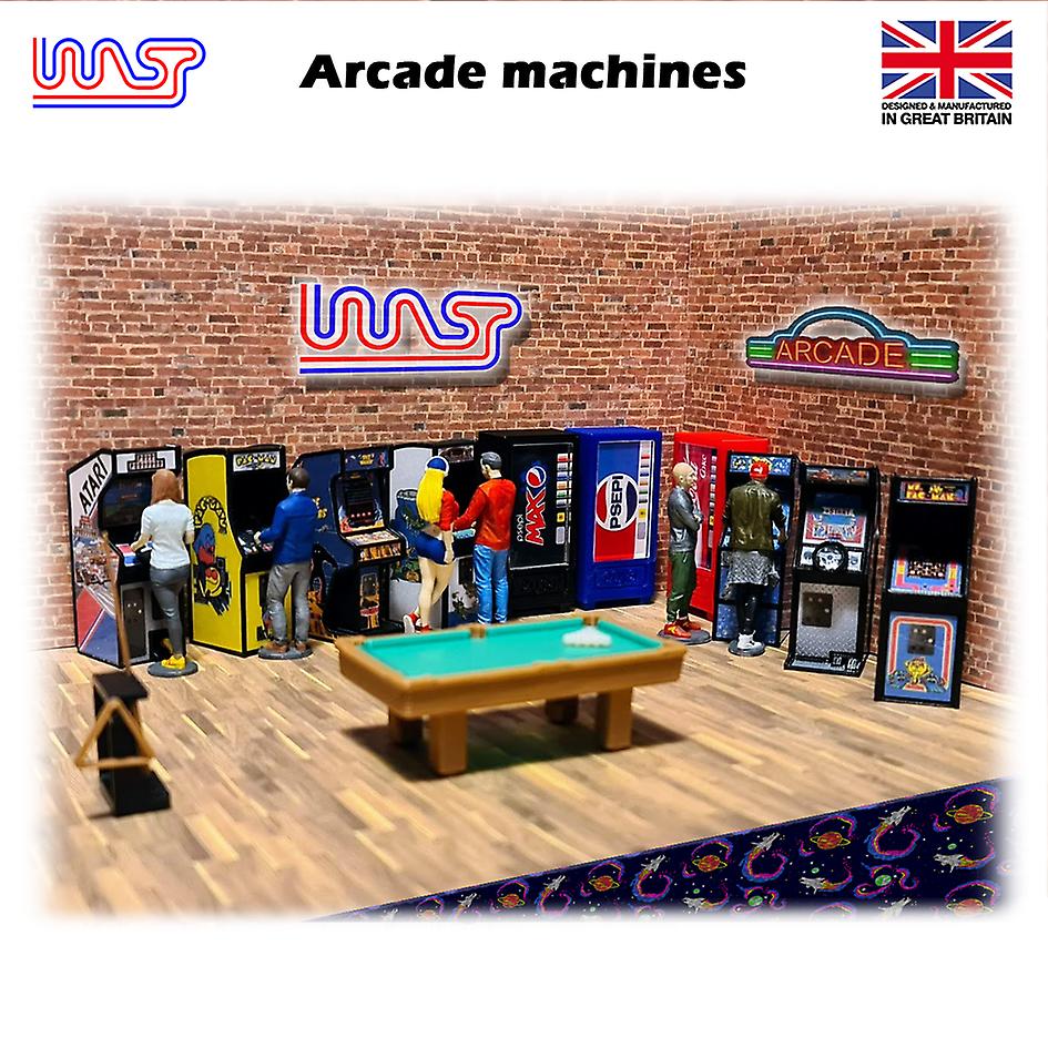 Arcade machine Pac Man 1:32 Track Side Scenery Pub Bar Game Retro WASP ...