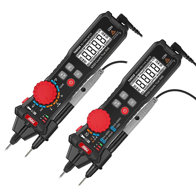 Ta802a Pen Digital Multimeter 6000 Counts True Rms Voltage Meter Smart ...