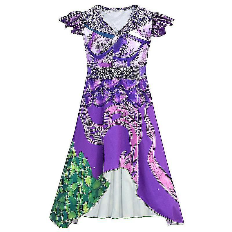 Descendants 3 Costume For Girls, Mal Descendants Dress, Cosplay Fancy ...