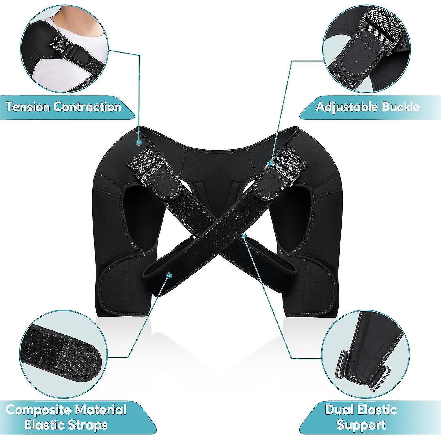 Double Shoulder Brace For Women Men, Shoulder Pain Relief Double ...