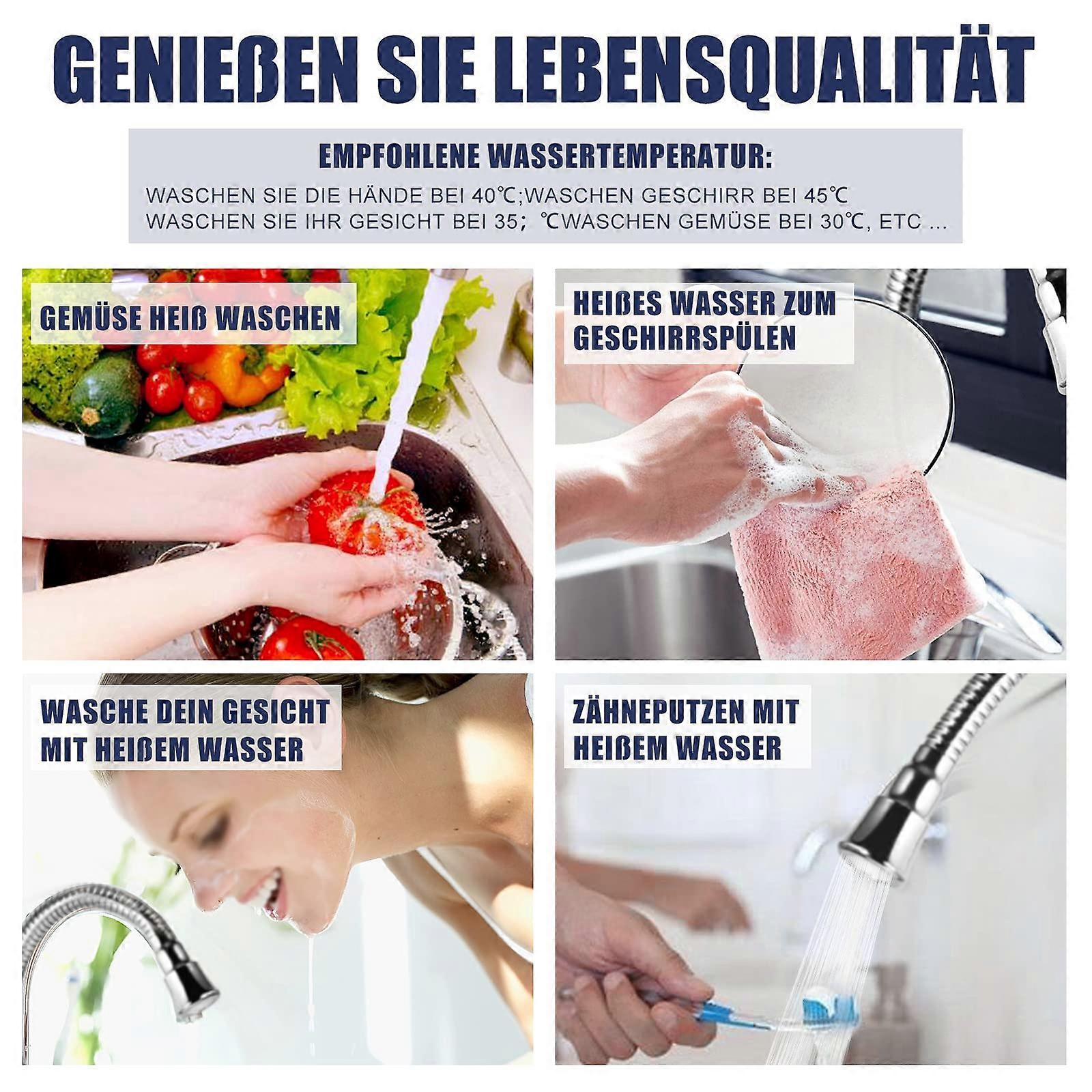 230V instantaneous water heater Stainless steel electric tap with ...