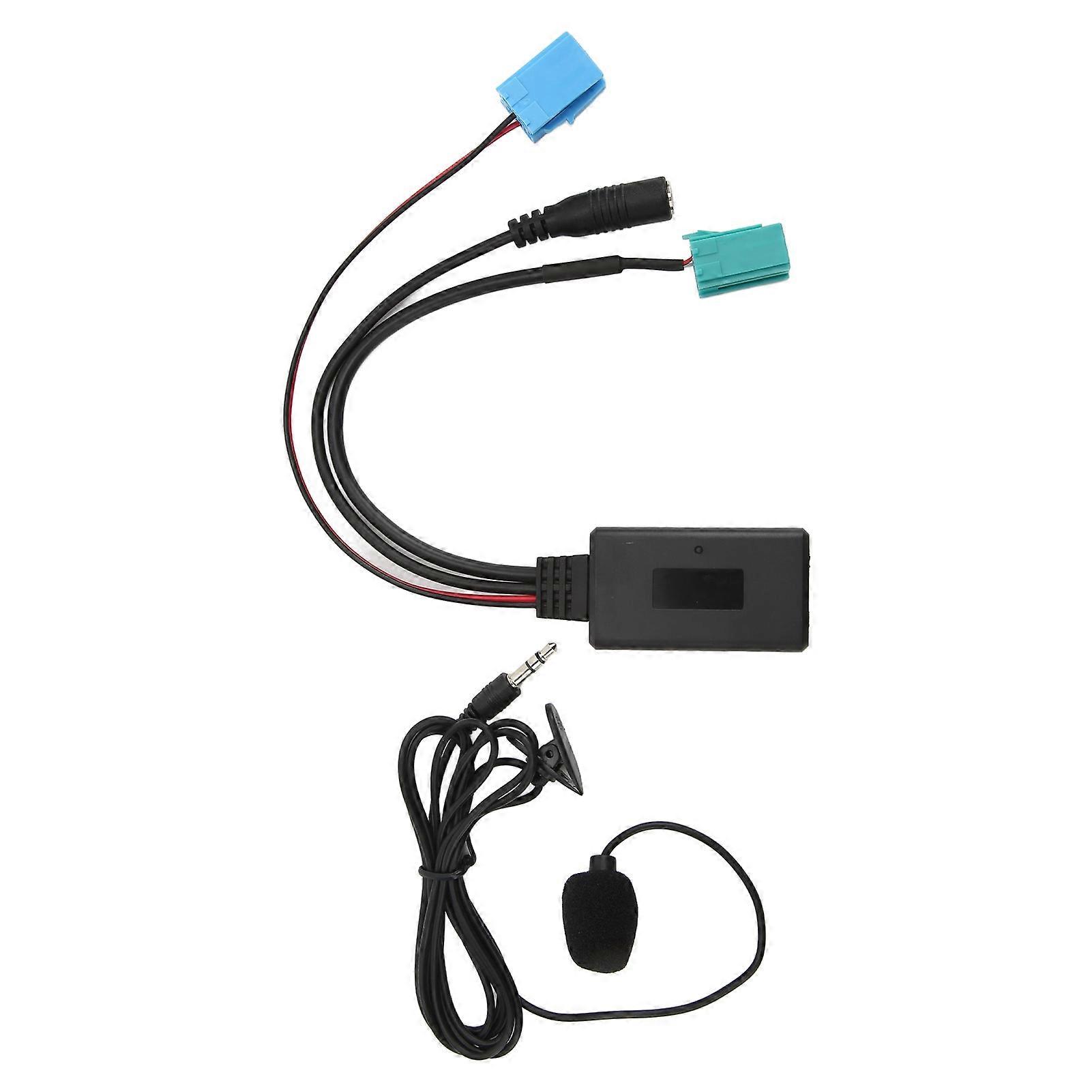 Bluetooth AUX IN Cable Auxiliary Input Adapter Handsfree Microphone Replacement for Megane 2 ...