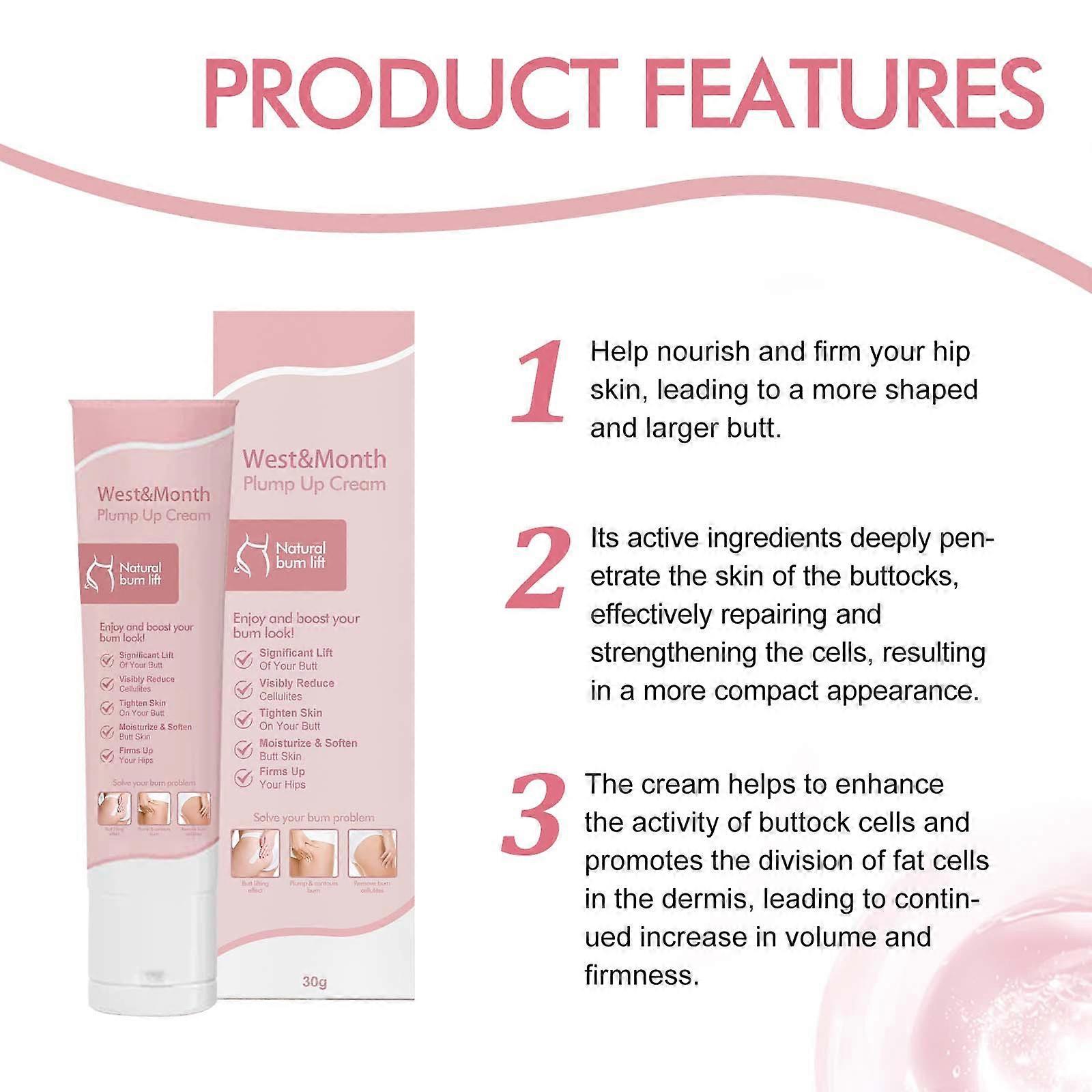 Body Cream, Firm Buttocks, Skin, And Lift Buttocks 30ml | Fruugo UK