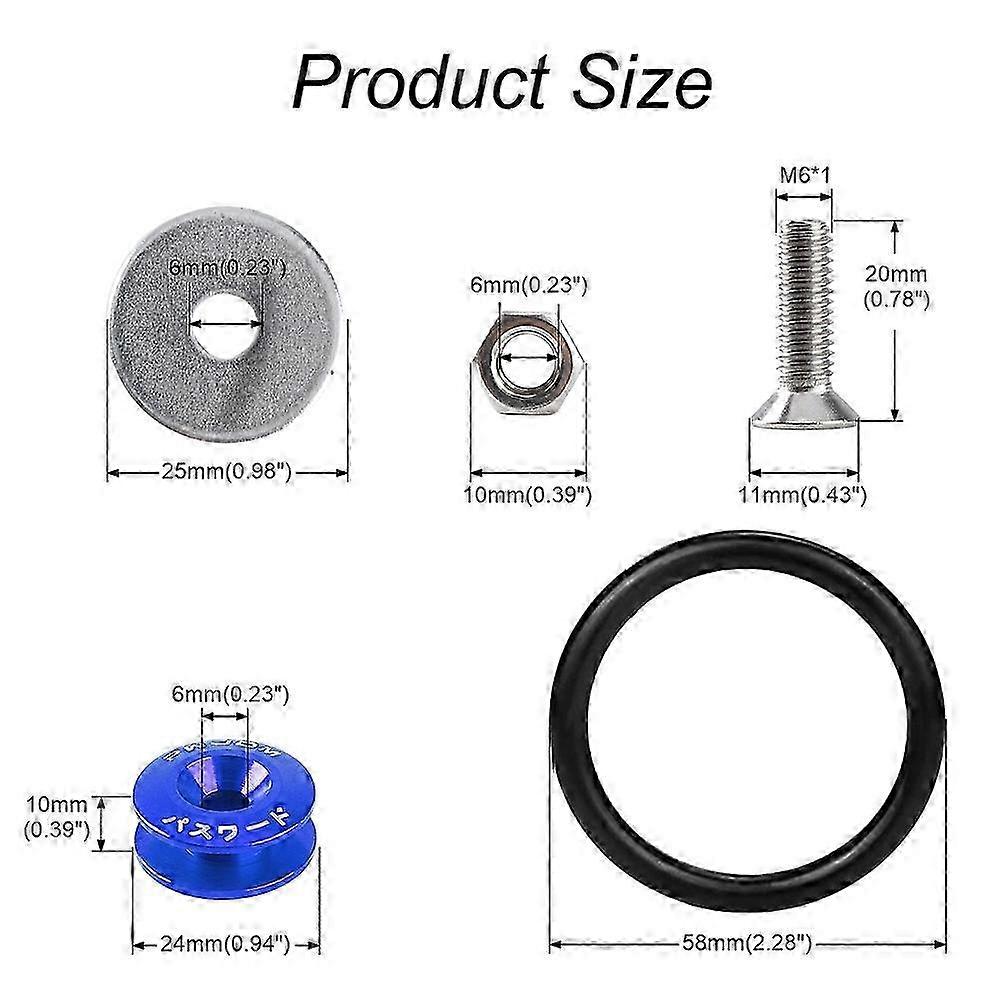 High qualityAluminum Quick Release Fasteners For Front Rear Bumper ...