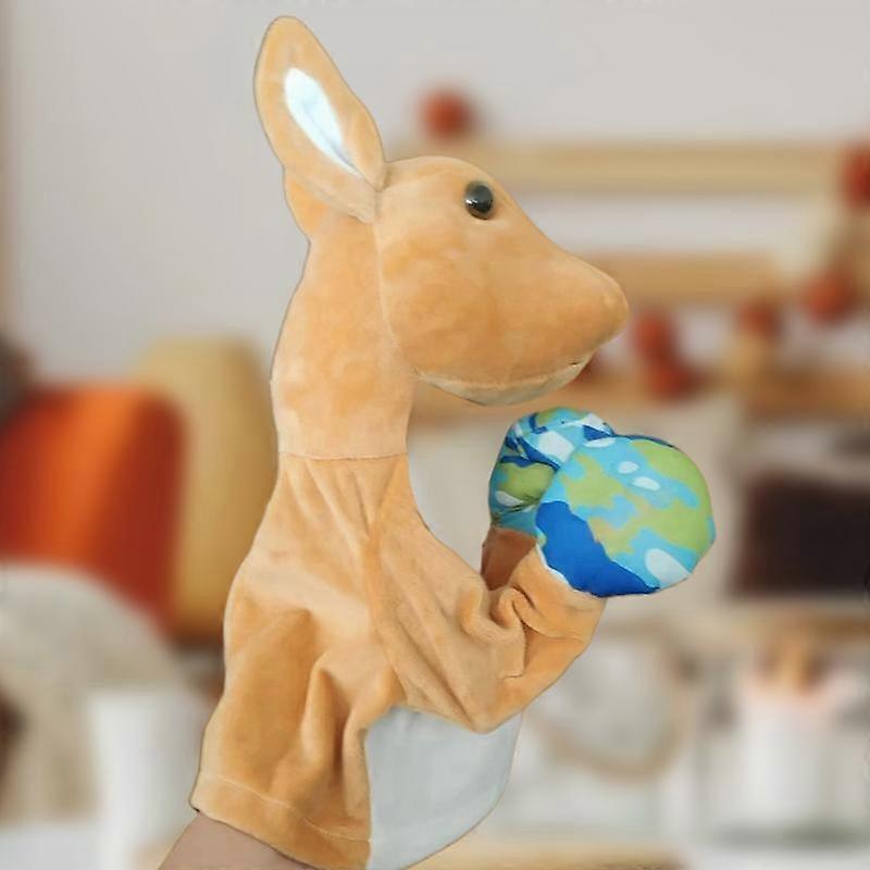 Kangaroo Boxer Puppet Electric Kung Fu Animal Toy Gloves Doll Hand ...