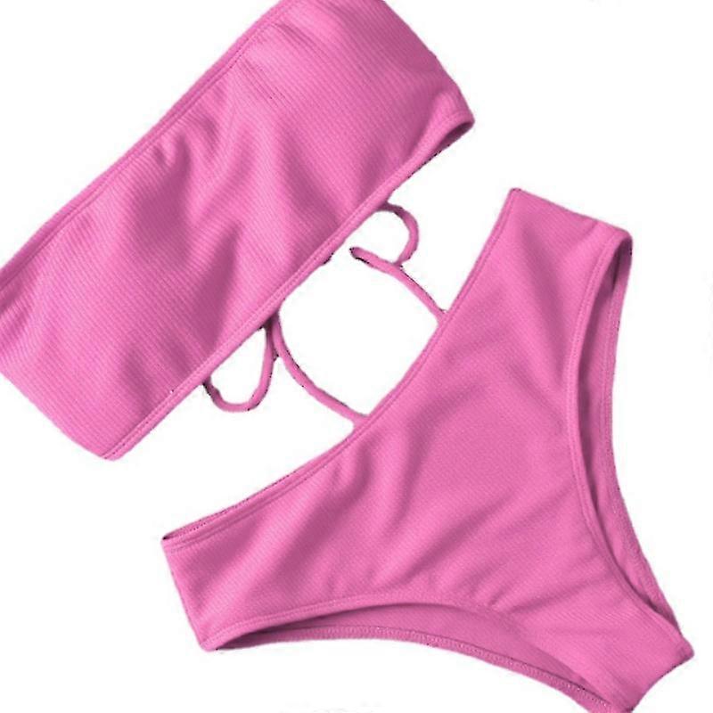 Summer Sexy Women Swimwear Bikini Set Bra Tie Side G-string Thong Beach ...