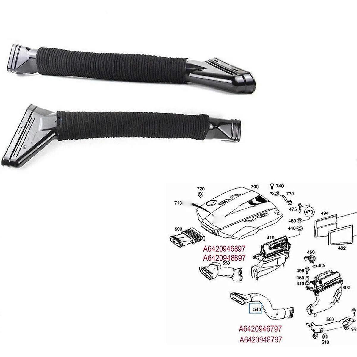 Right Air Cleaner Intake Pipe A6420948897 for W166 X166 ML350 GL350 ...