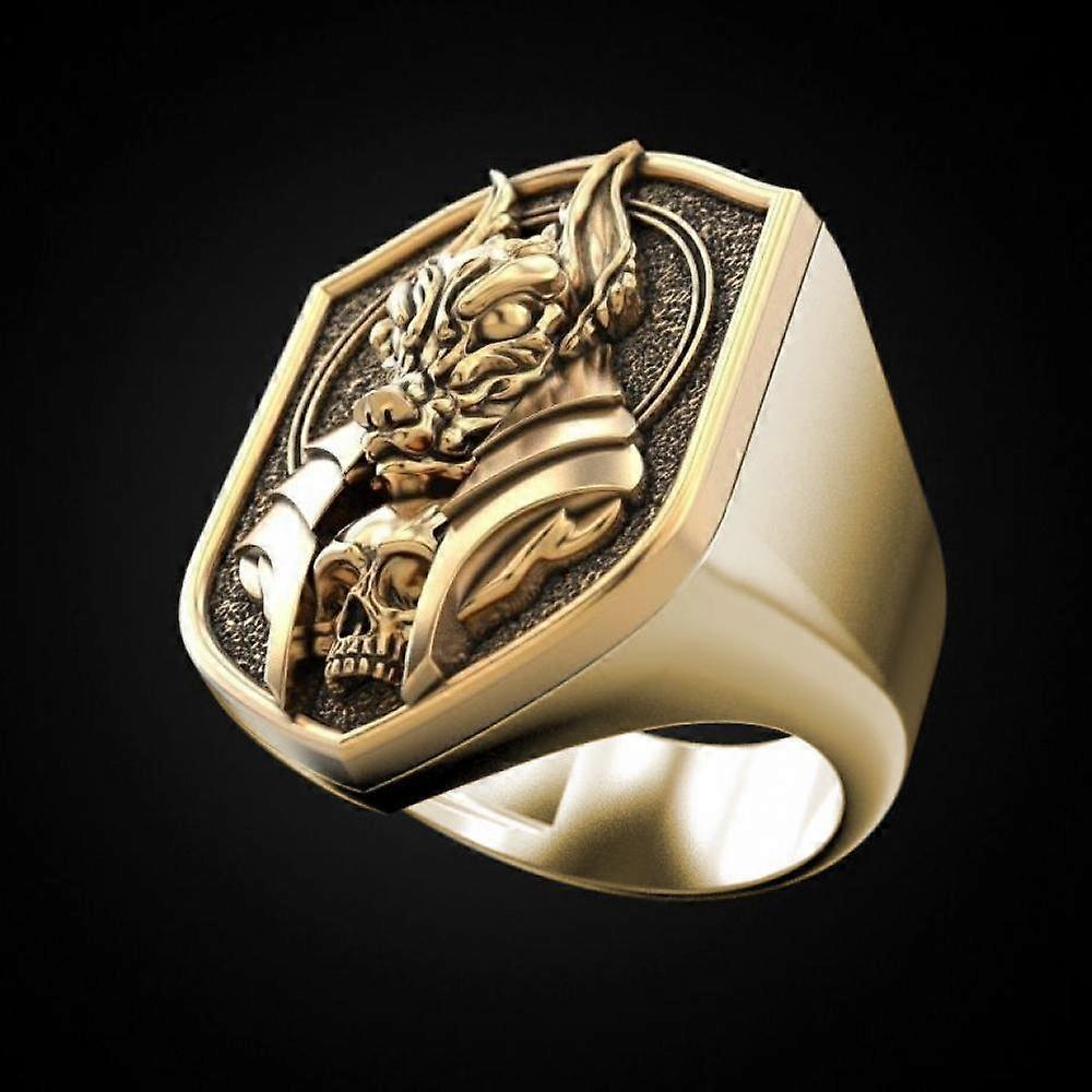 Hoyon Creative Ancient Egyptian Mythology Grim Reaper Anubis Ring Retro ...
