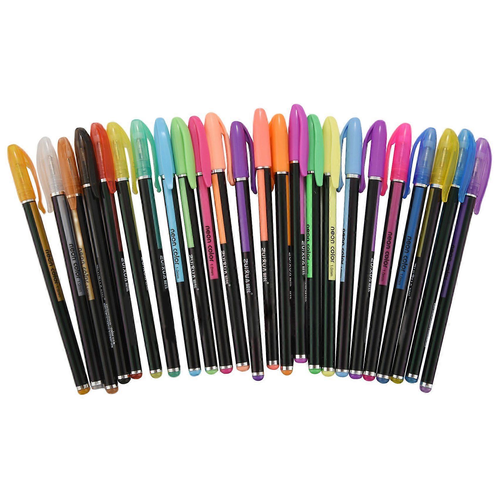 ZUIXUA 48 Gel Pens set, Color gel pens Glitter Metallic pens Good gift ...