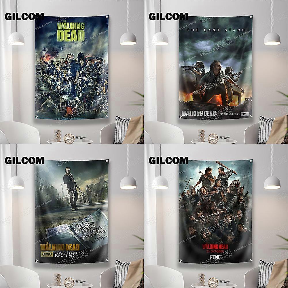 The Walking Dead flag Classic TV Series Movie Poster Banner Tapestry ...