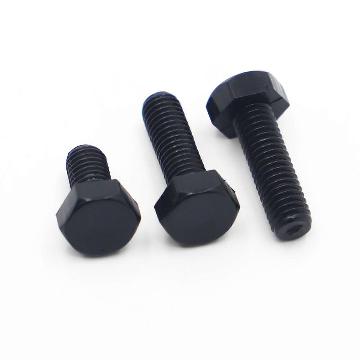 Black Nylon External Hex Bolts Hex Screws M3 M4 M5 M6 M8 M10 M12 ...