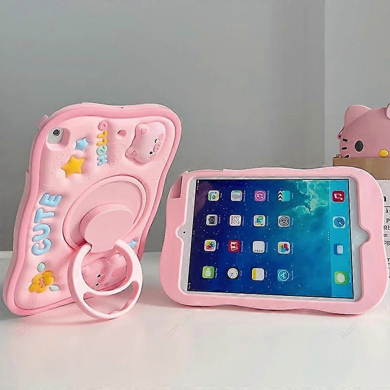 3D Cute Pig Tablet Case for IPad Mini 2 3 4 5 6 9.7 7th 8th 9th 10.2 ...
