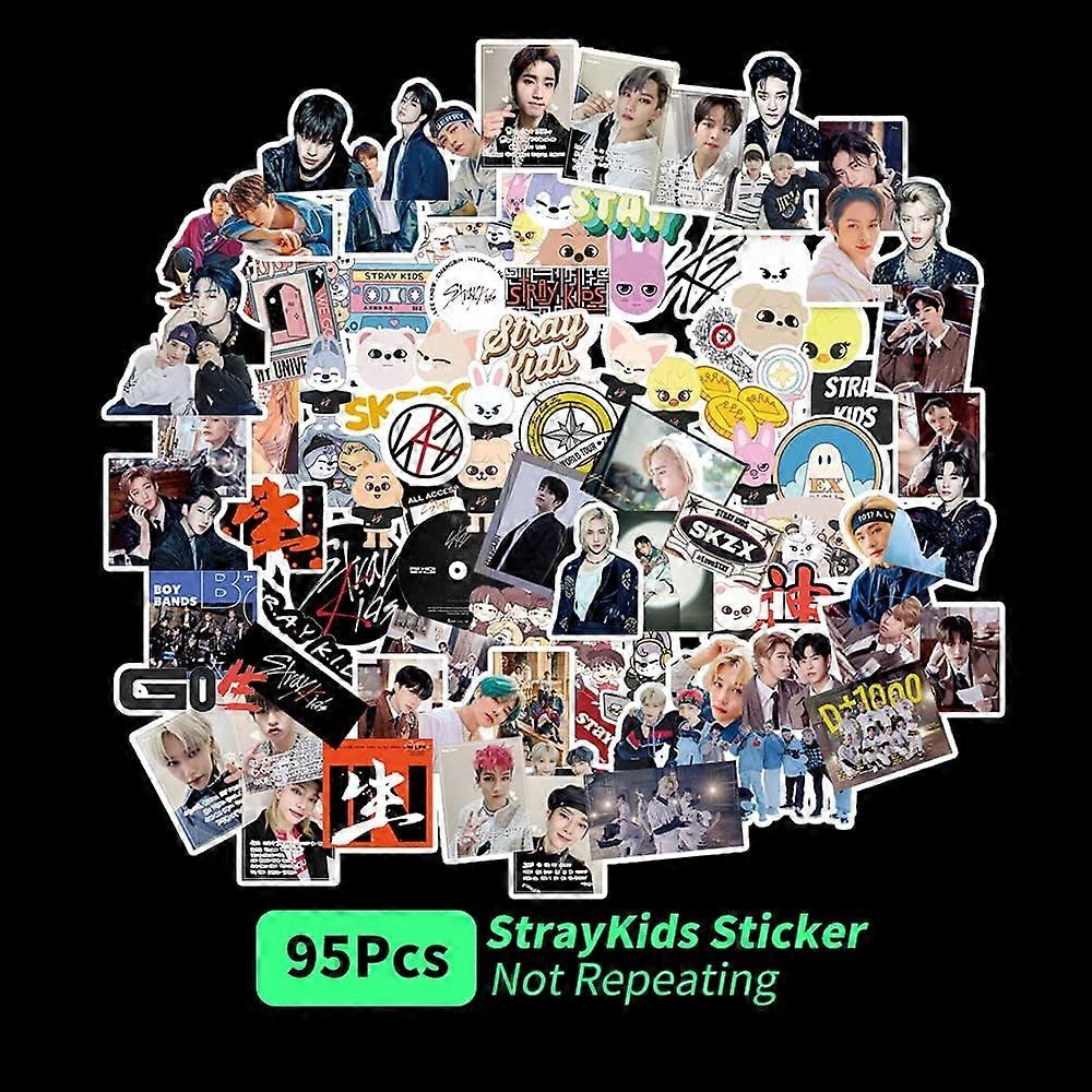 Kpop Group Stray Kids Stickers 95Pcs Stray Kids Sticker Pack Cute ...