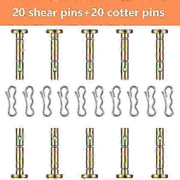 40 pcs 738-04124A and 714-04040 Shear Pins and Cotter Pins for Cub ...