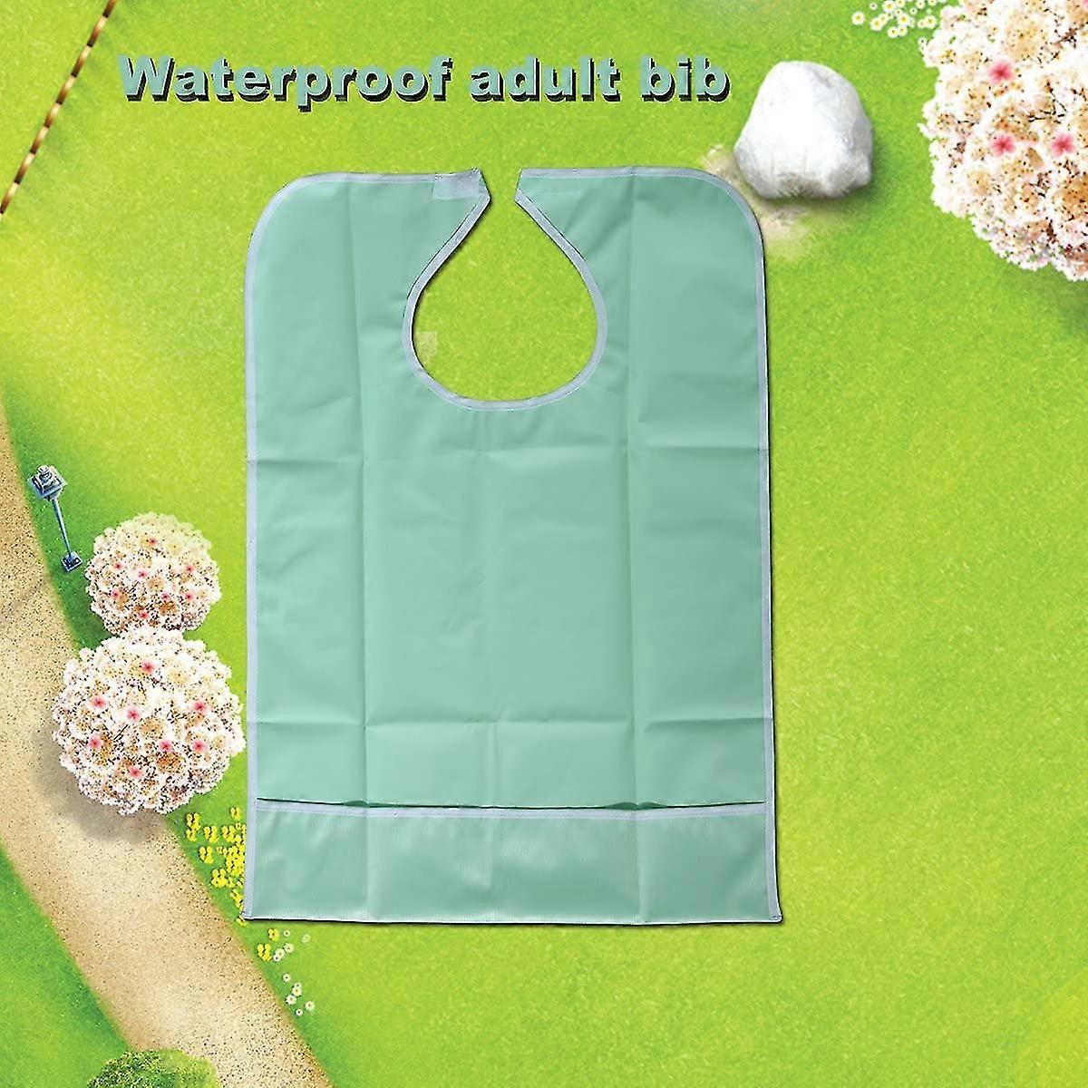 Waterproof Adult Bib Clothing Protector Elderly Disabled Aid Apron ...