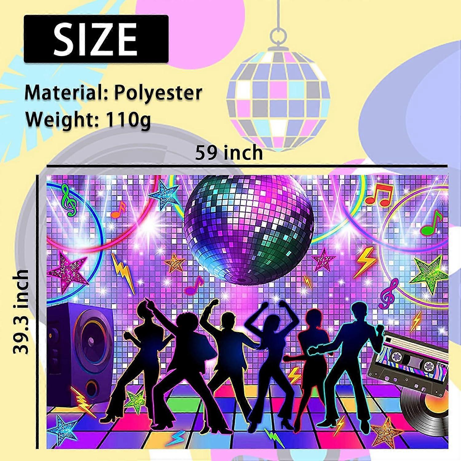 Disco Party Backdrop 70's Disco Party Decorations Retro 70s 80s 90s ...