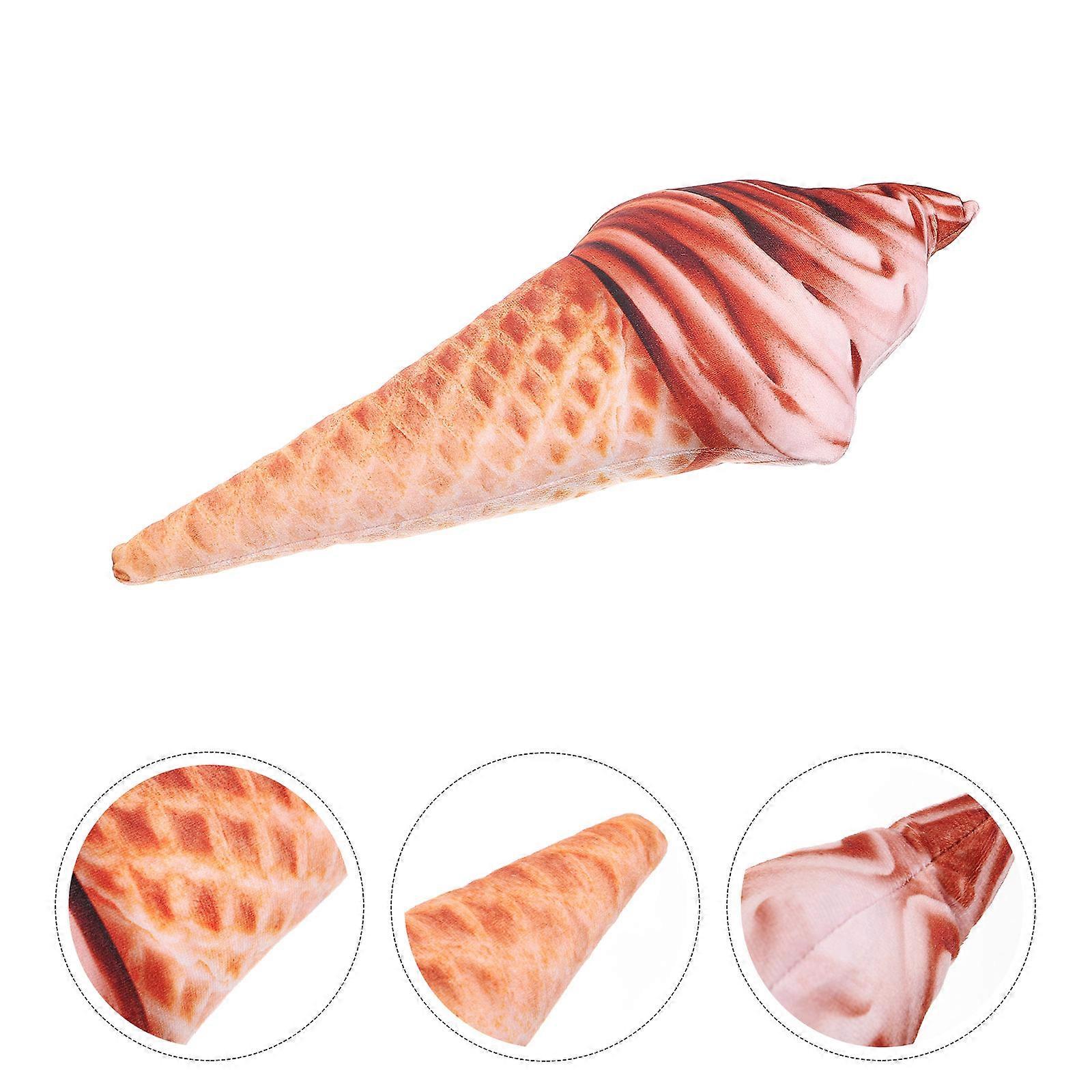 Plush Ice Cream Toy Ice Cream Shape Pillow Comfortable Pillow Plush ...