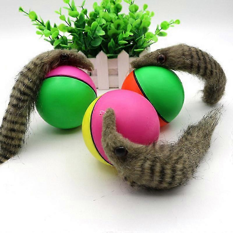 Interactive Dog Cat Beaver Weasel Ball Toy, Jumping And Rolling Pet Toy ...