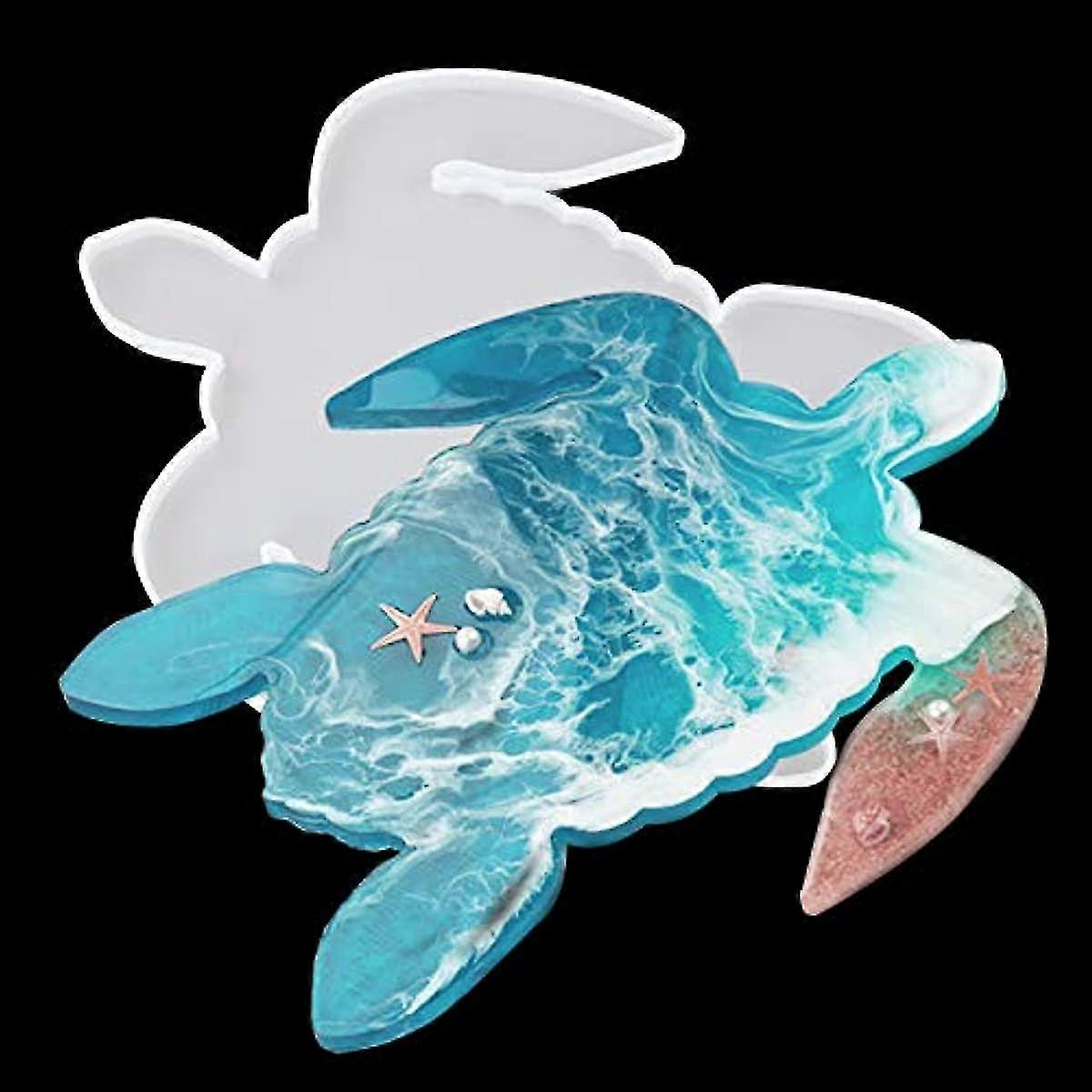 Large Sea Turtle Tray Resin Mold Silicone Turtle Shape Epoxy Resin ...