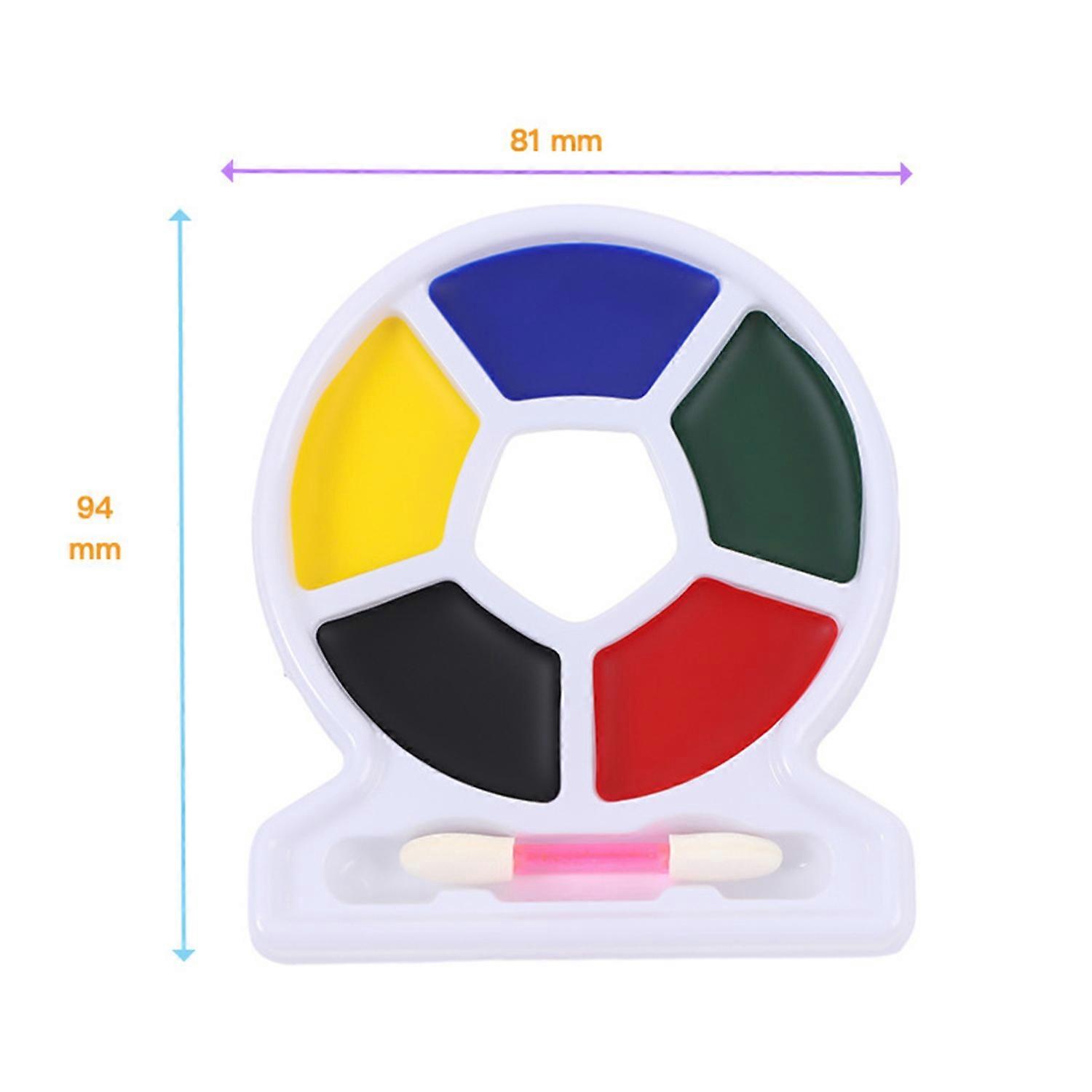 Color Palette Football Shape 6 Colors Water Based Face Body Paint ...