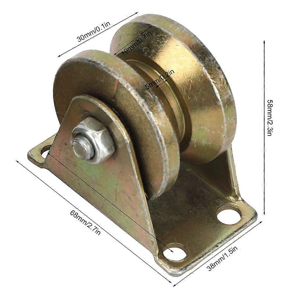 2PCS V Type Sliding Gate Roller V Groove Wheel Track Rail for ...