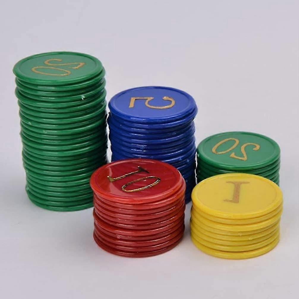 80pcs Plastic Bingo Chip, Number 10/20/50/100 Round Learning Counters 1 ...