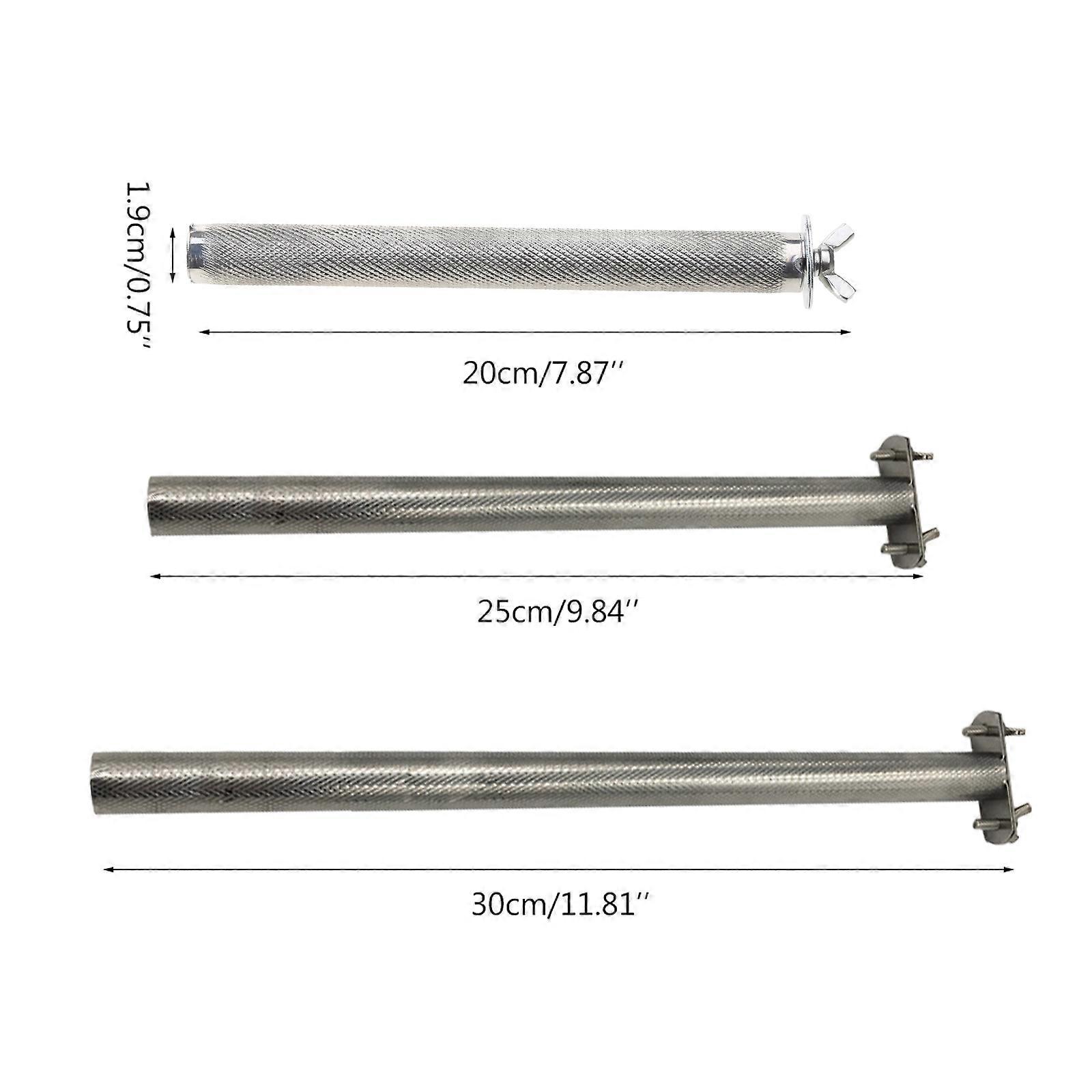 Bird Perch Parrot Stainless Steel Stand with Rhombic Pattern Anti-Slip ...