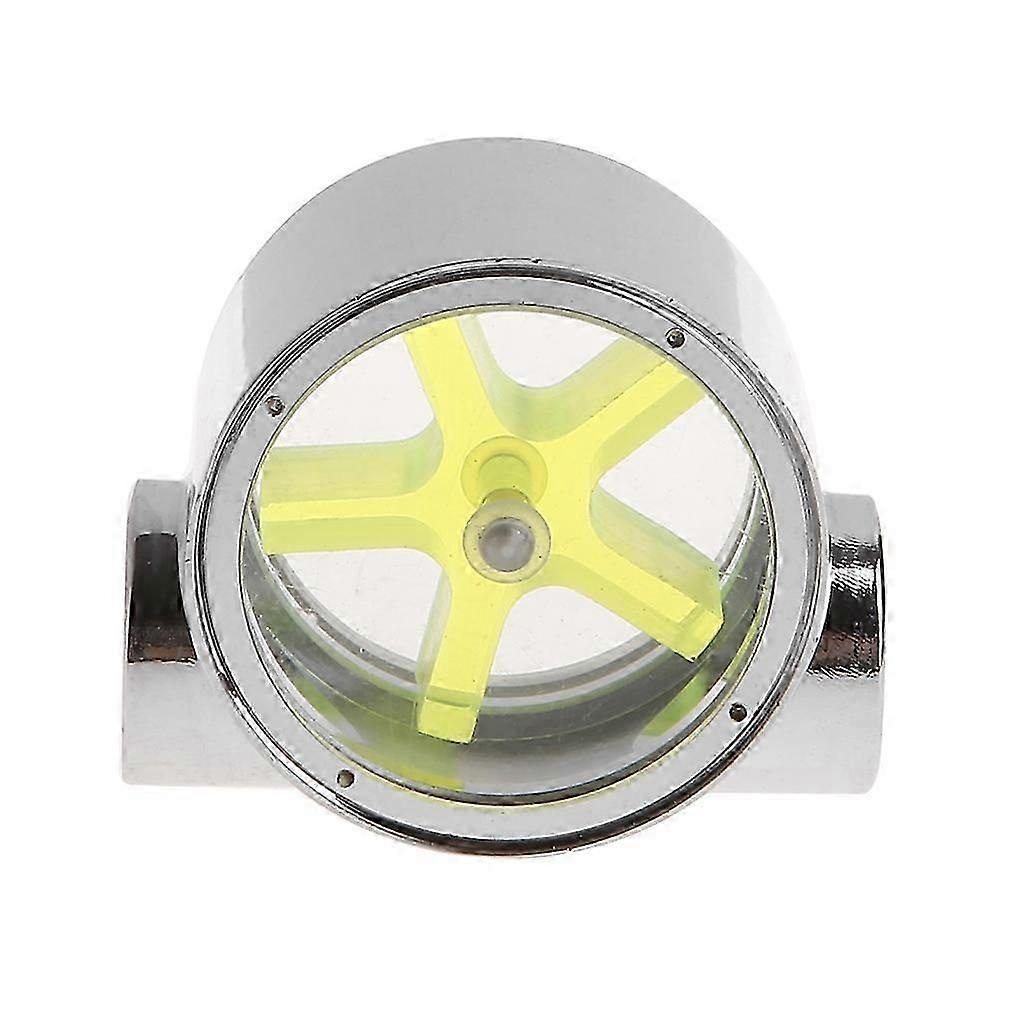 5 Impeller Water Flow Meter Cooling Flow Indicator G1/4 Thread Copper ...