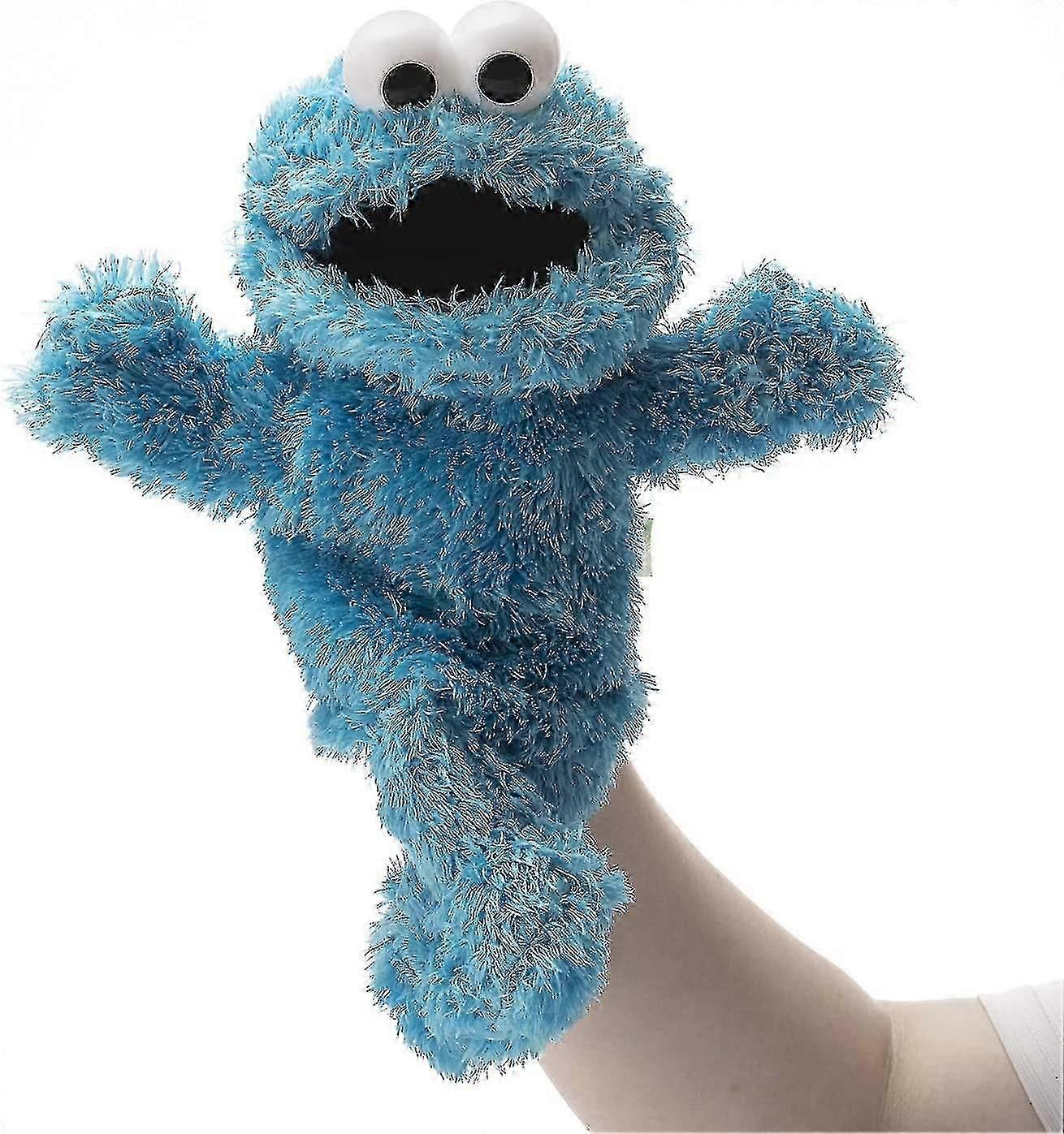 Stuffed Sesame Street Cookie Monster Puppet, Blue Monster Toy | Fruugo UK