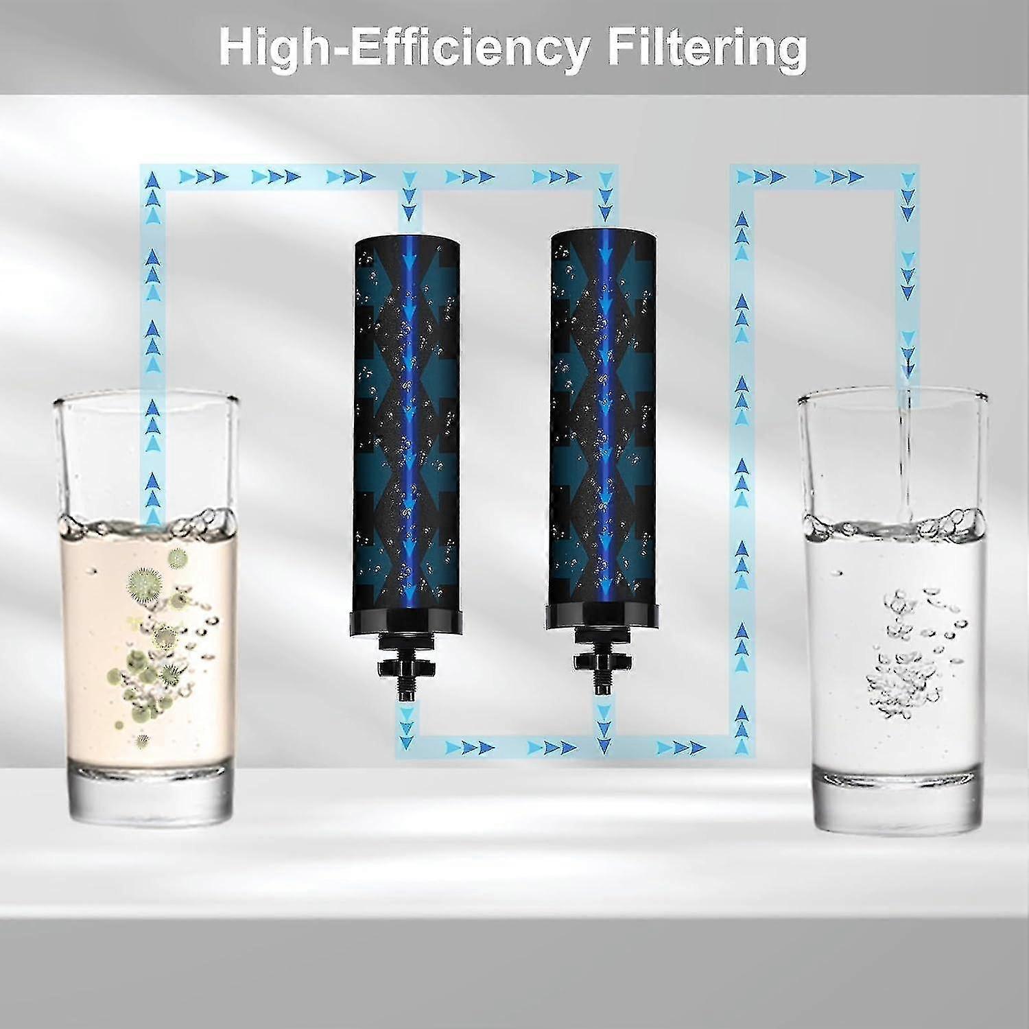 Berkey Replacement Black Filters 4-Pack Compatible with Gravity Water ...