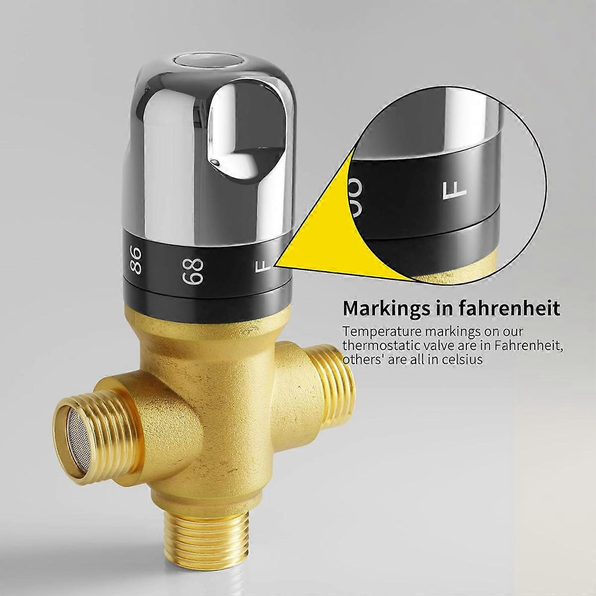 Thermostatic Mixing Valve,1/2 NPT Mixing Valve,Water Tempering Valve ...