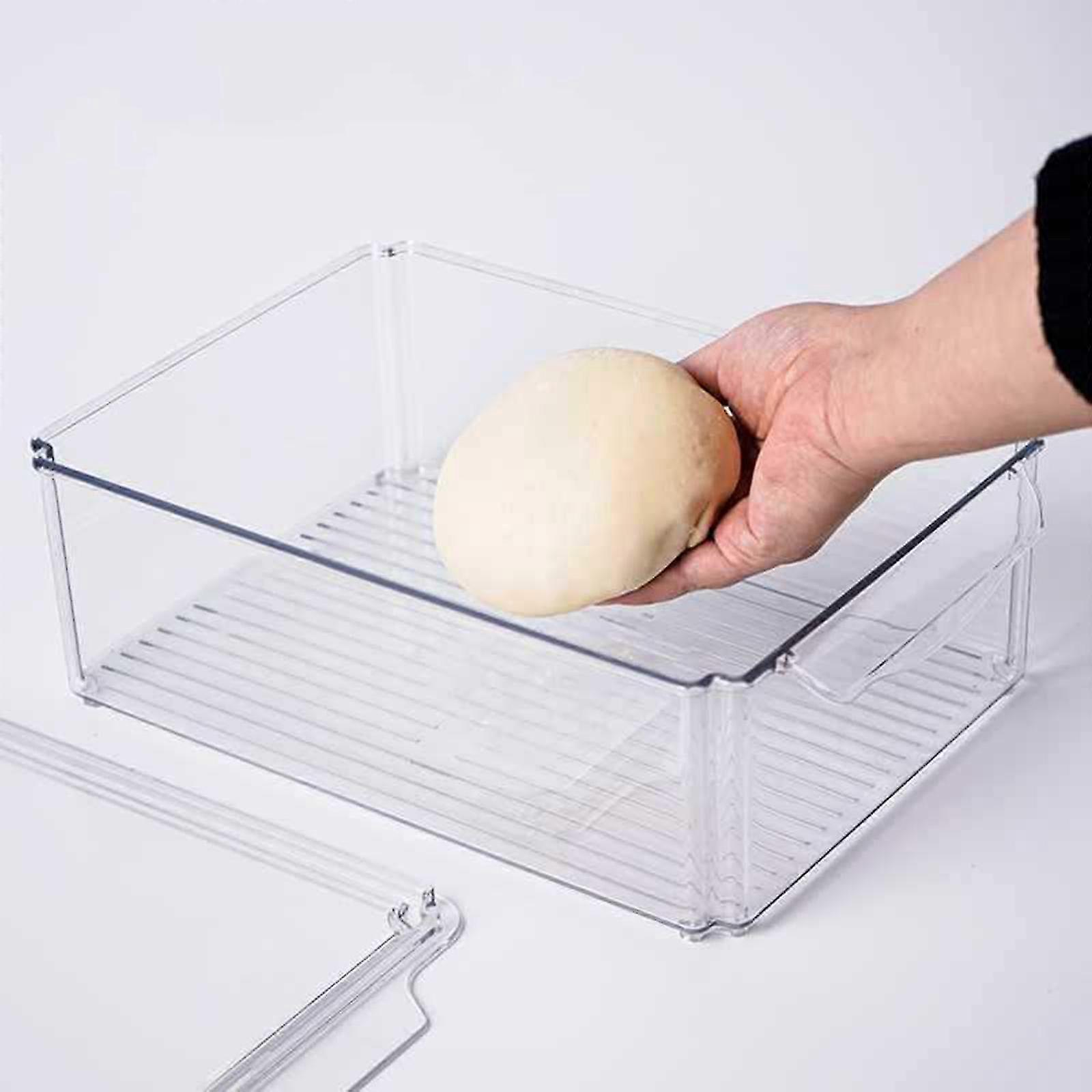 Clear Refrigerator-Safe Dough Proofing Container with Lid for Pizza ...