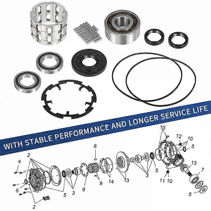 Front Differential Bearing Seal Kit & Sprague Carrier & Armature Plate ...