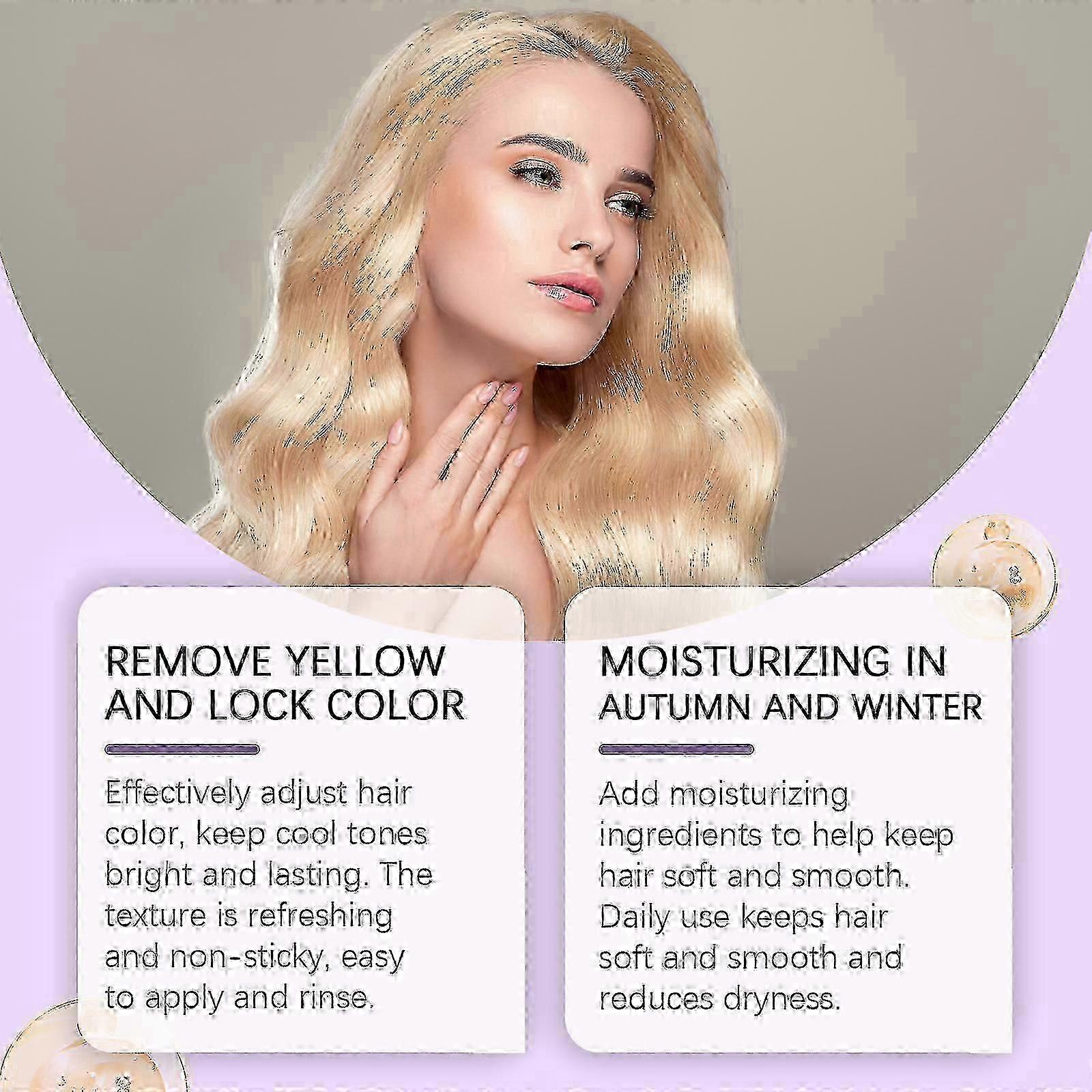 EELHOE nourishing purple conditioner, hair care, soft and shiny ...