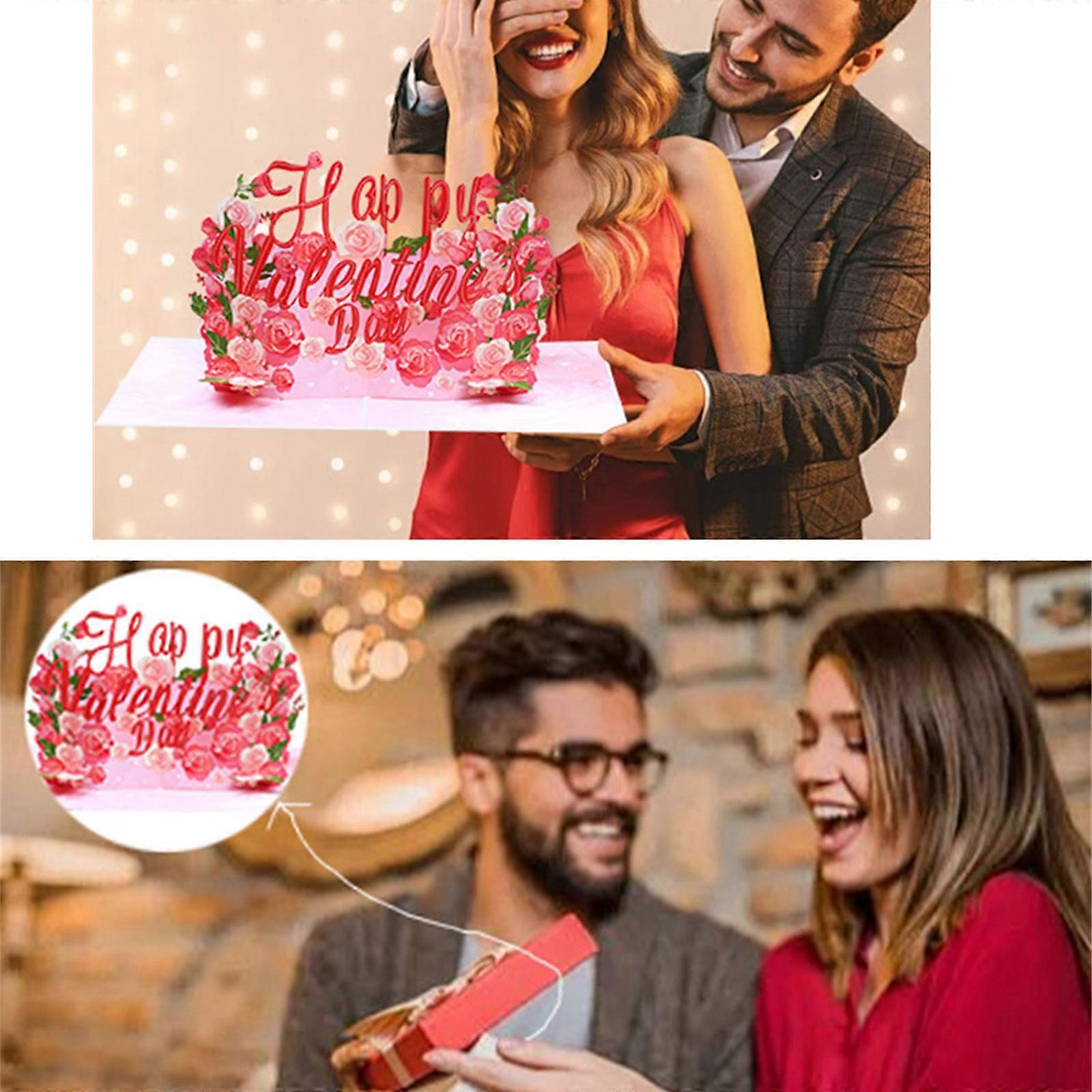 3D Valentines Card with Envelope Valentines Greeting Card for Family ...