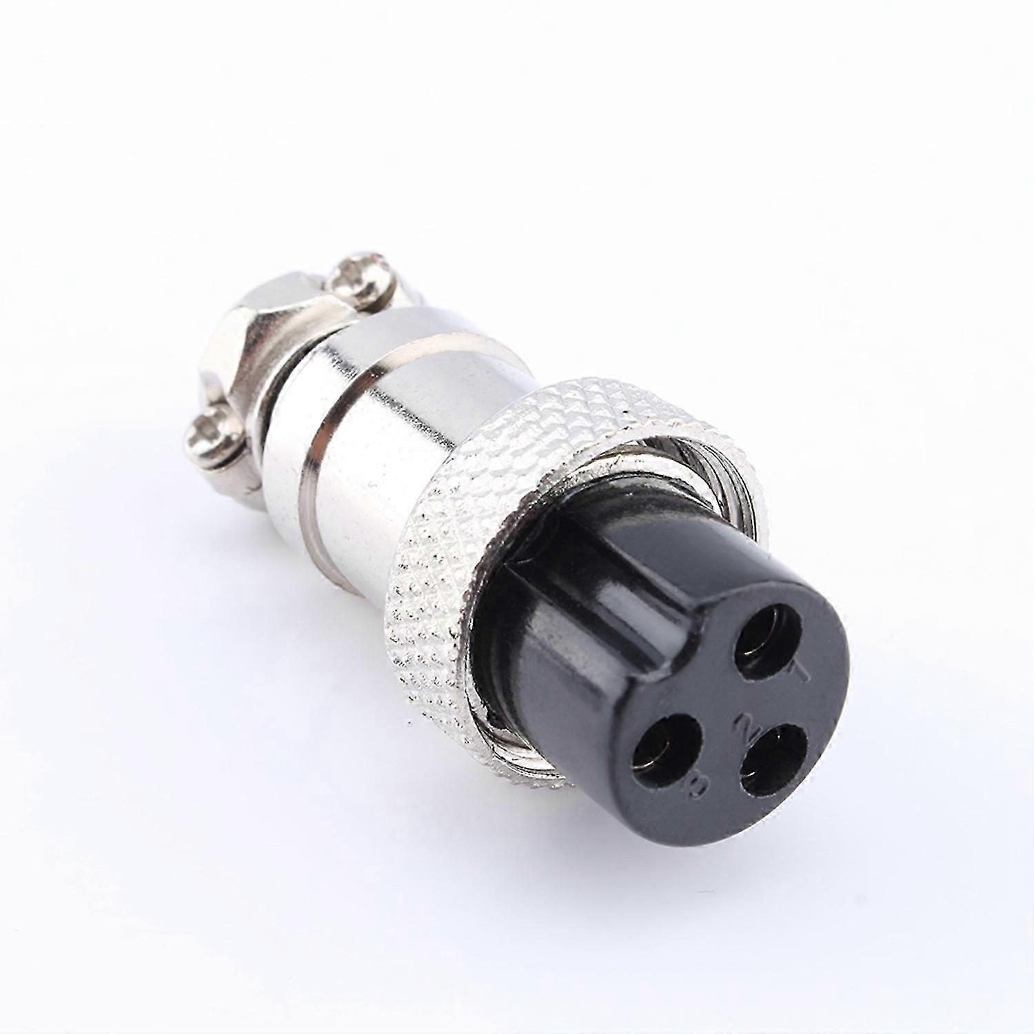 1set GX16 3Pins Screw Type Electrical Aviation Plug Socket Connector ...