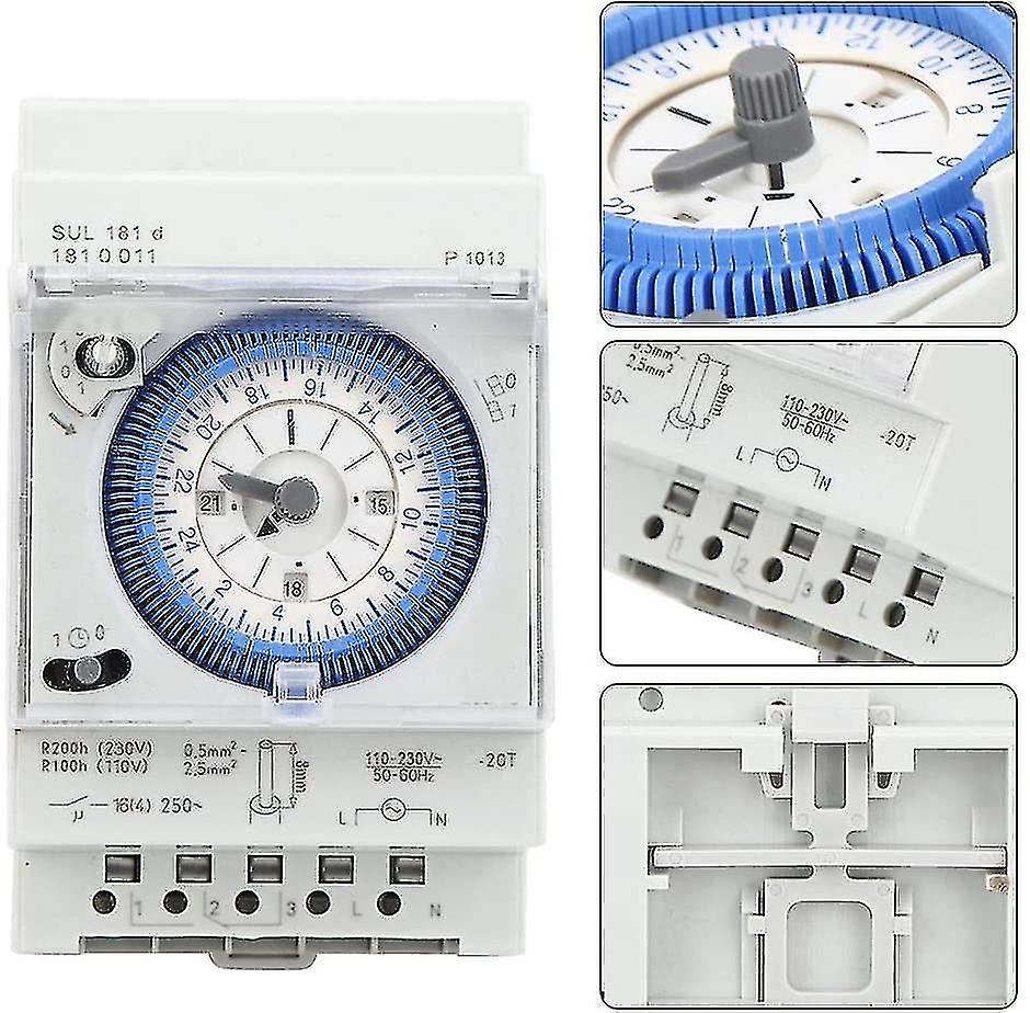 Mechanical Timer, 250vac 16a Timer Time Switch Relay High End Control ...