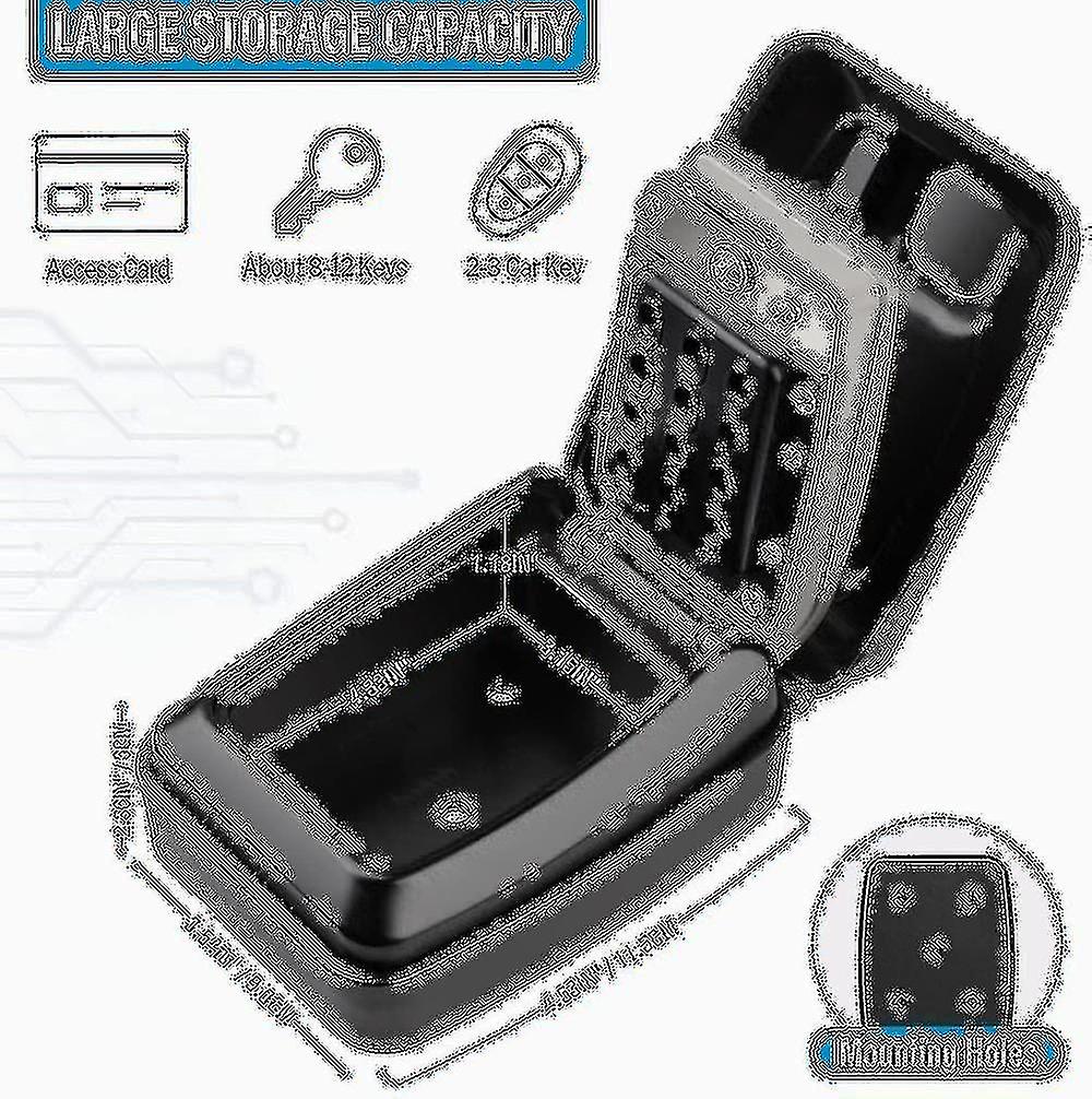 Waterproof Key Safe Box Wall-mounted Key Box Outdoor Key Box Safe Key ...